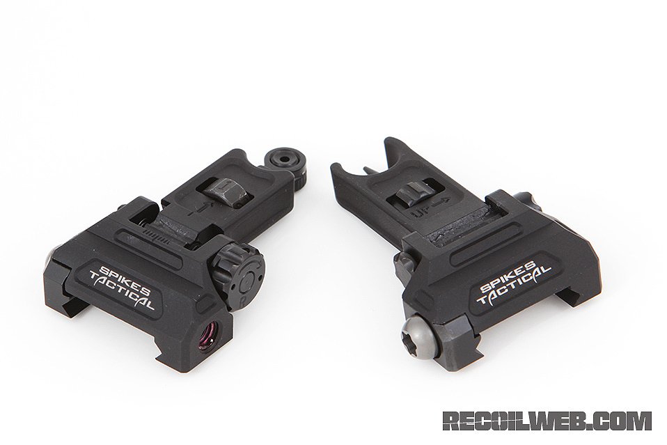 Spike's Tactical Micro Folding Backup Iron Sights | RECOIL