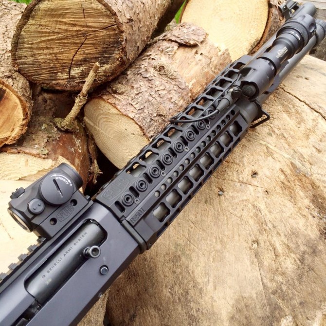 Spuhr Mounts Prototype Benelli M4 Forend | RECOIL