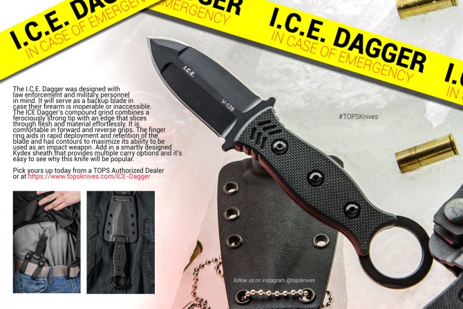 [SHOT Show 2017] TOPS Knives ICE Dagger | RECOIL