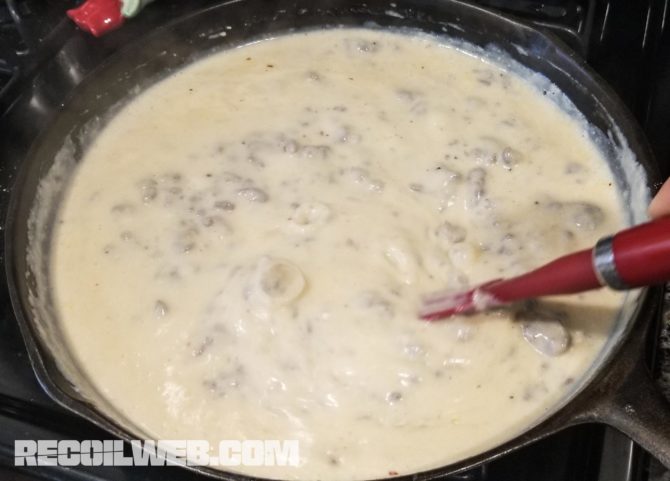 Game Dishes: Deer Sausage Gravy | RECOIL