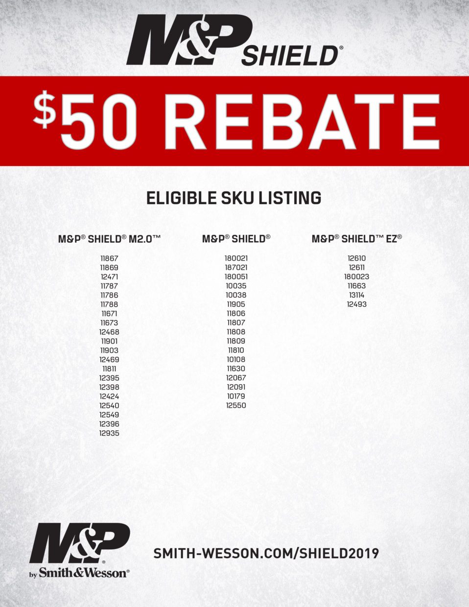 Smith & Wesson Brings Back $50 Shield Rebate | RECOIL