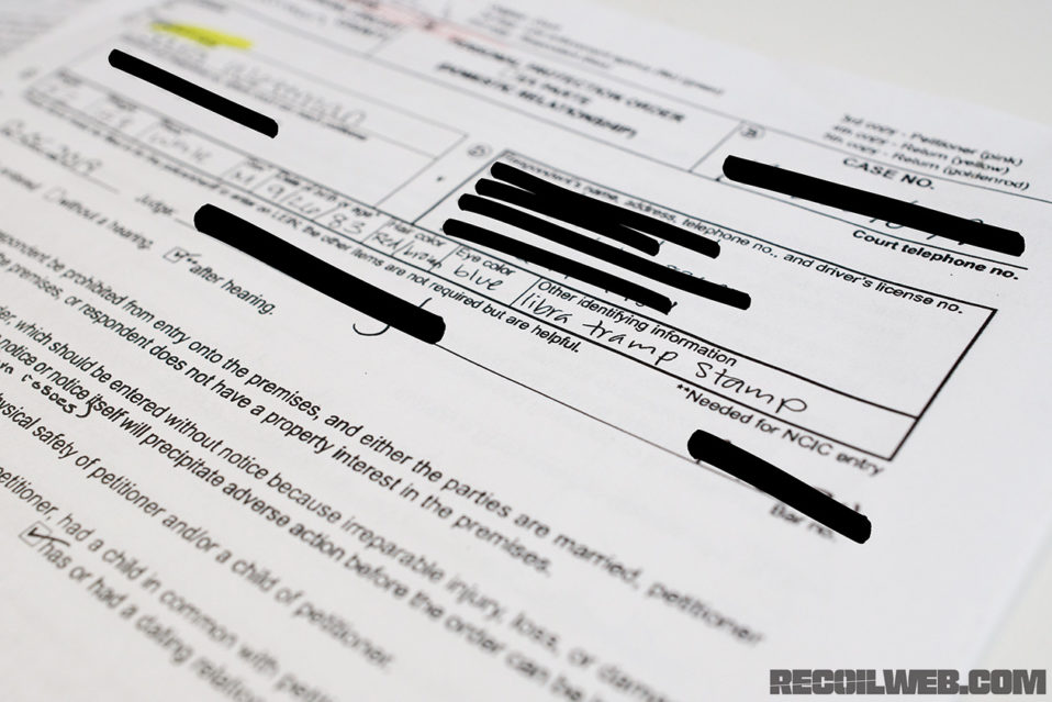 Filing a Personal Protection Order | RECOIL