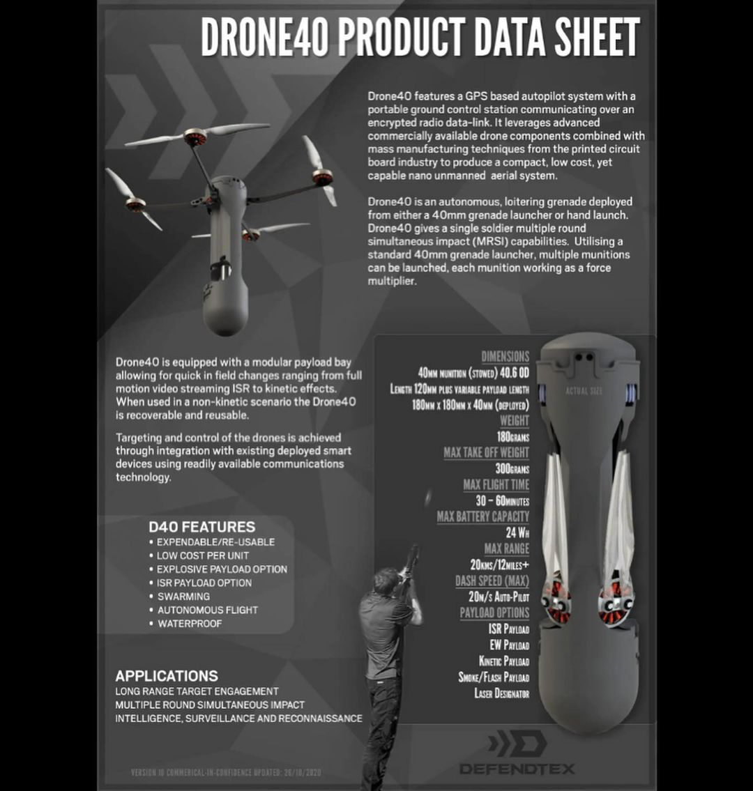 DefendTex Drone40: Part Drone, Part Explosive | RECOIL