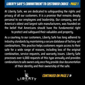 Your Gun Safe Might Not Be Safe: Liberty Safe Surrenders Access Code To ...