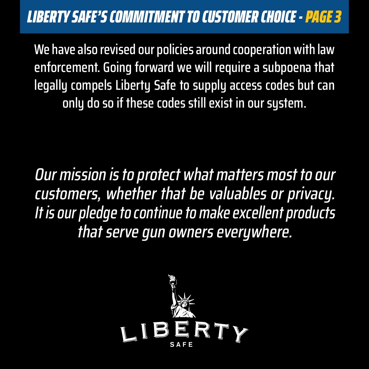 Your Gun Safe Might Not Be Safe: Liberty Safe Surrenders Access Code To ...
