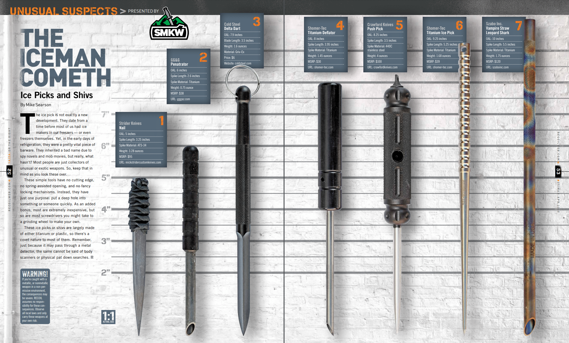 The Iceman Cometh: Best Ice Picks and Shivs | RECOIL